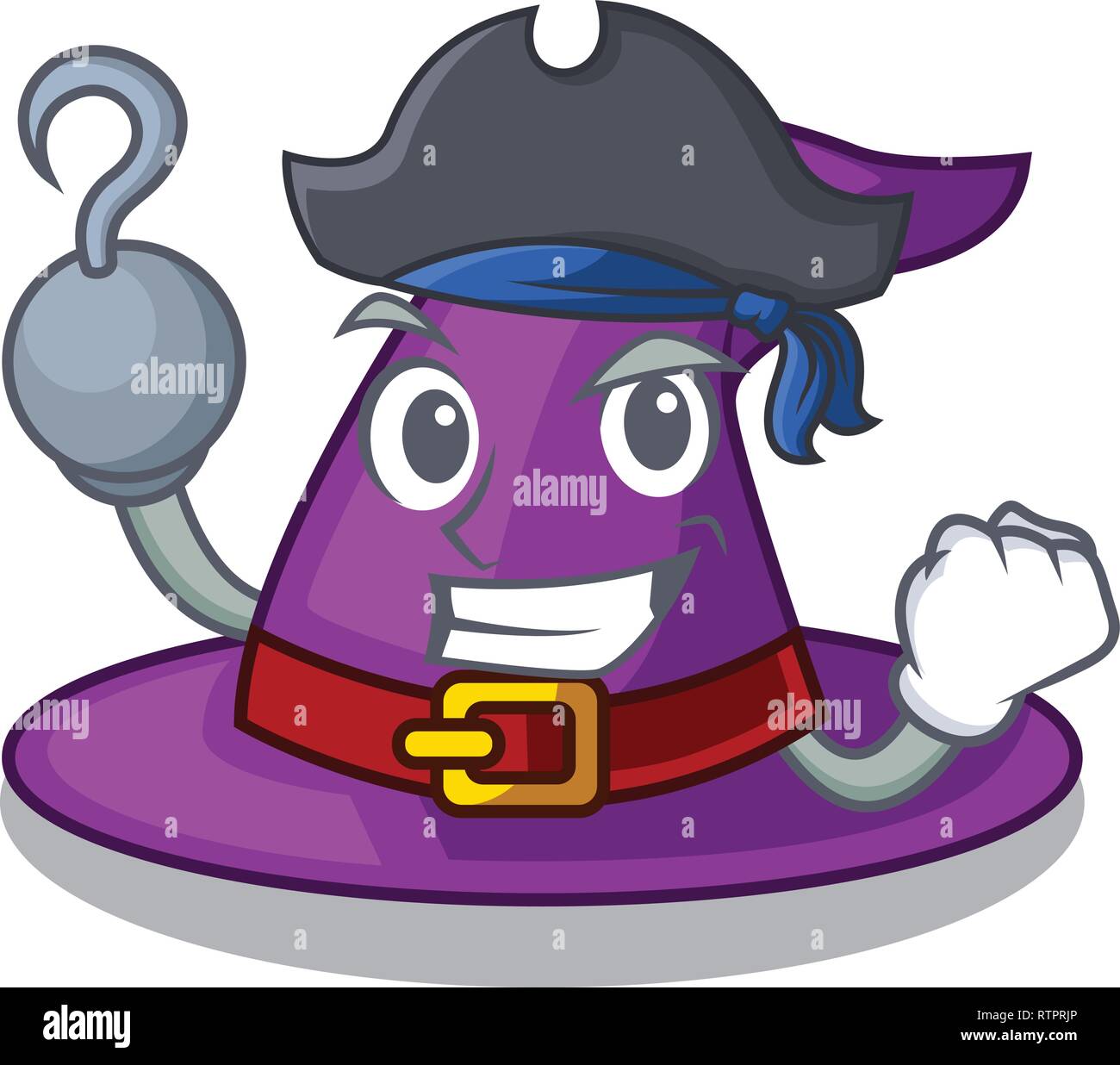 Pirate with hat in the shape mascot Stock Vector Image & Art - Alamy