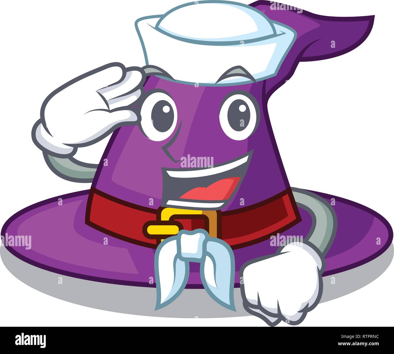Sailor with hat in the shape mascot Stock Vector Image & Art - Alamy
