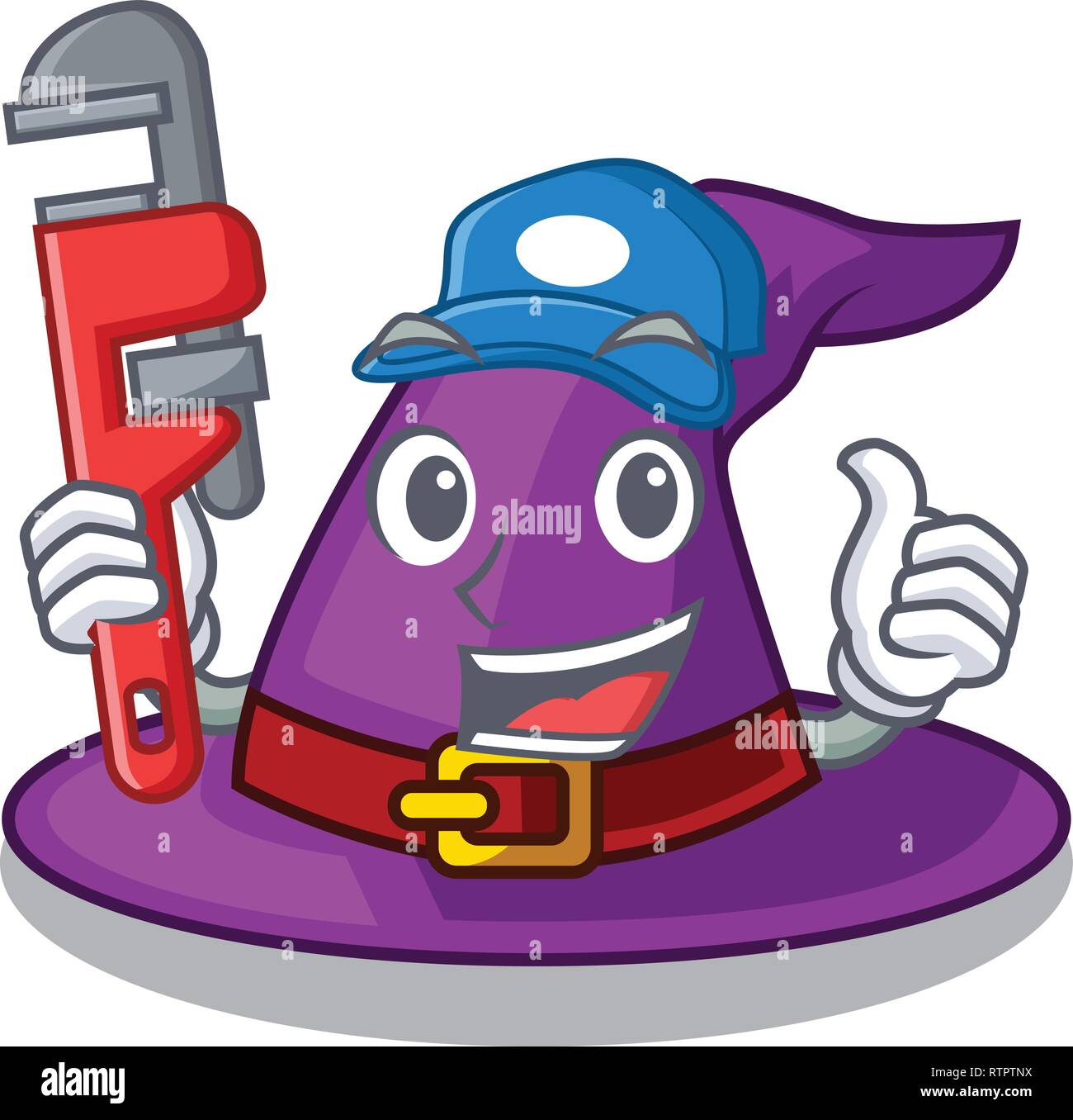 Plumber witch hats in shape beautiful cartoons Stock Vector Image & Art ...
