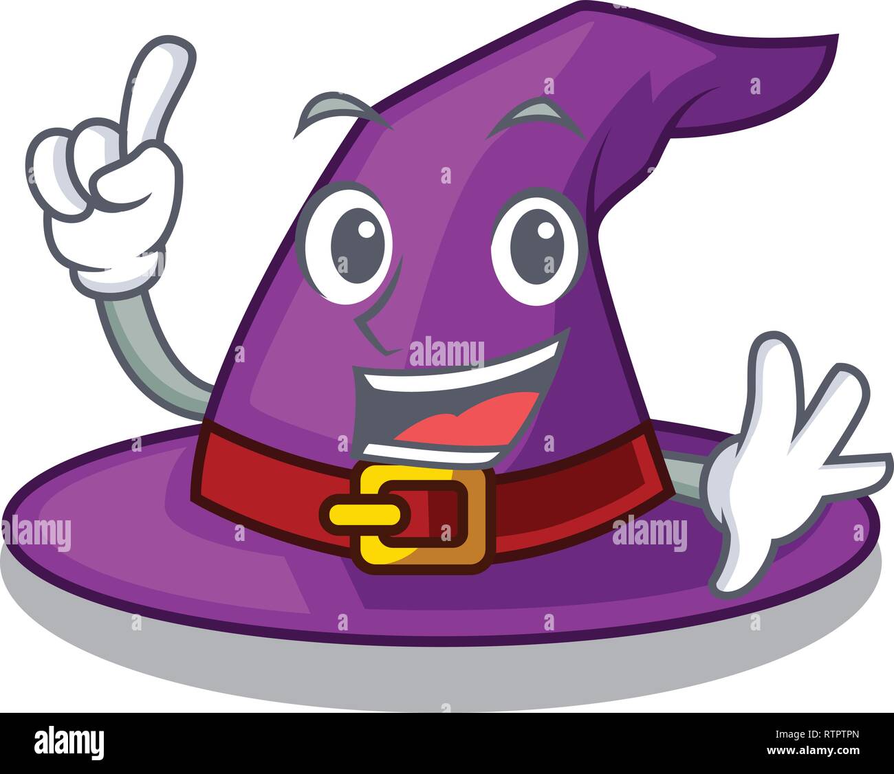 Finger witch hats in shape beautiful cartoons Stock Vector Image & Art ...