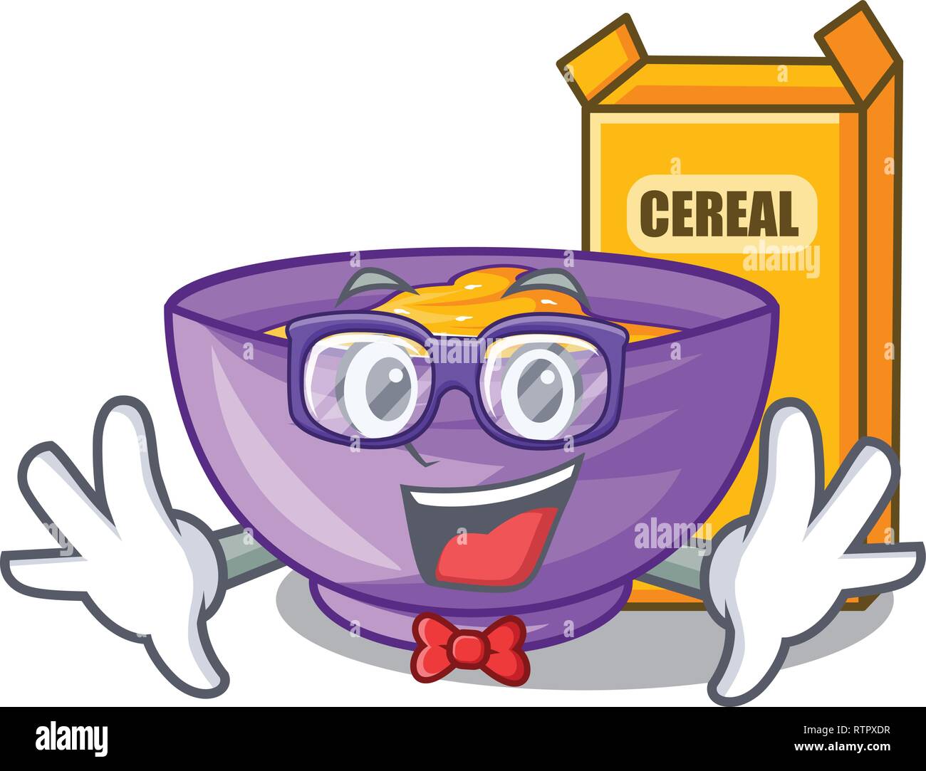 Geek Cereal Box In The Character Fridge Stock Vector Image And Art Alamy