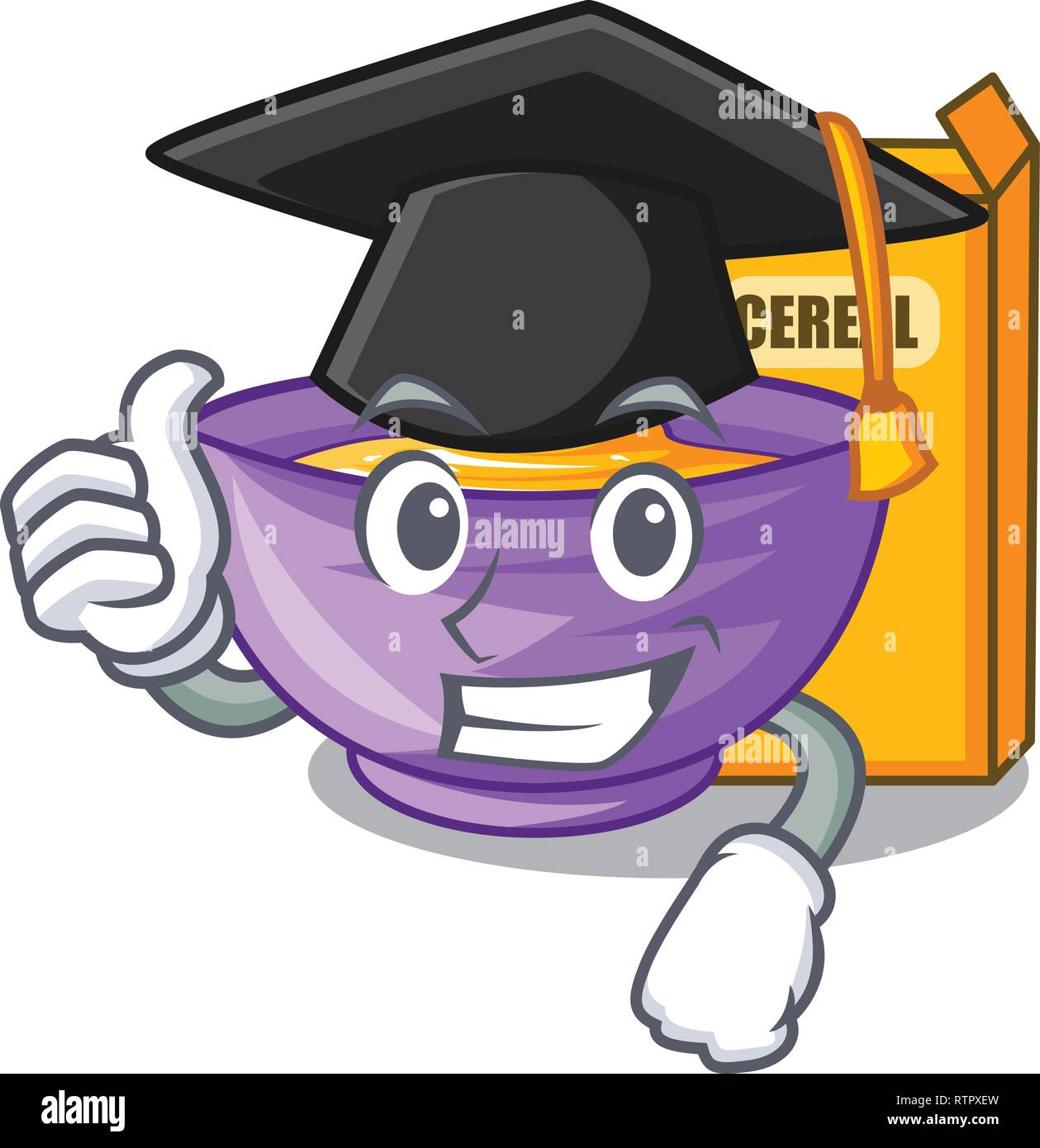 Graduation Cereal Box In The Character Fridge Stock Vector Image And Art