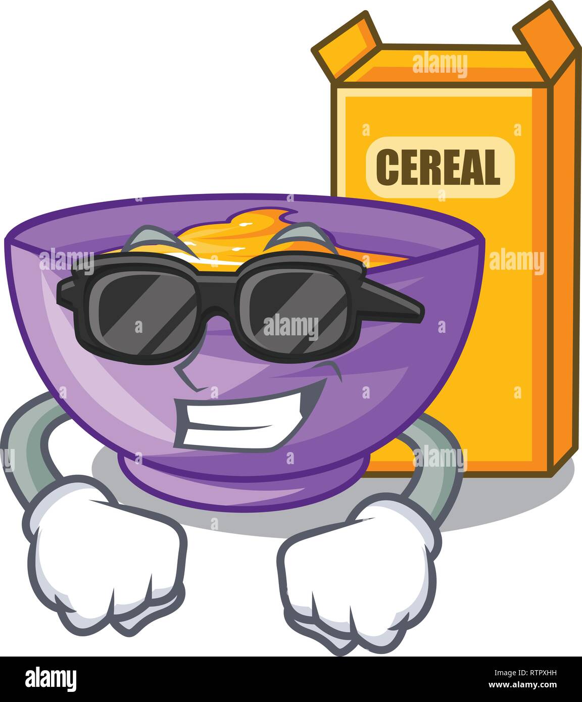 Super Cool Cereal Box In The Character Fridge Stock Vector Image And Art