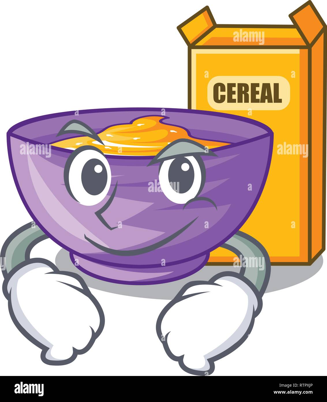 Smirking Cereal Box In The Character Fridge Stock Vector Image And Art