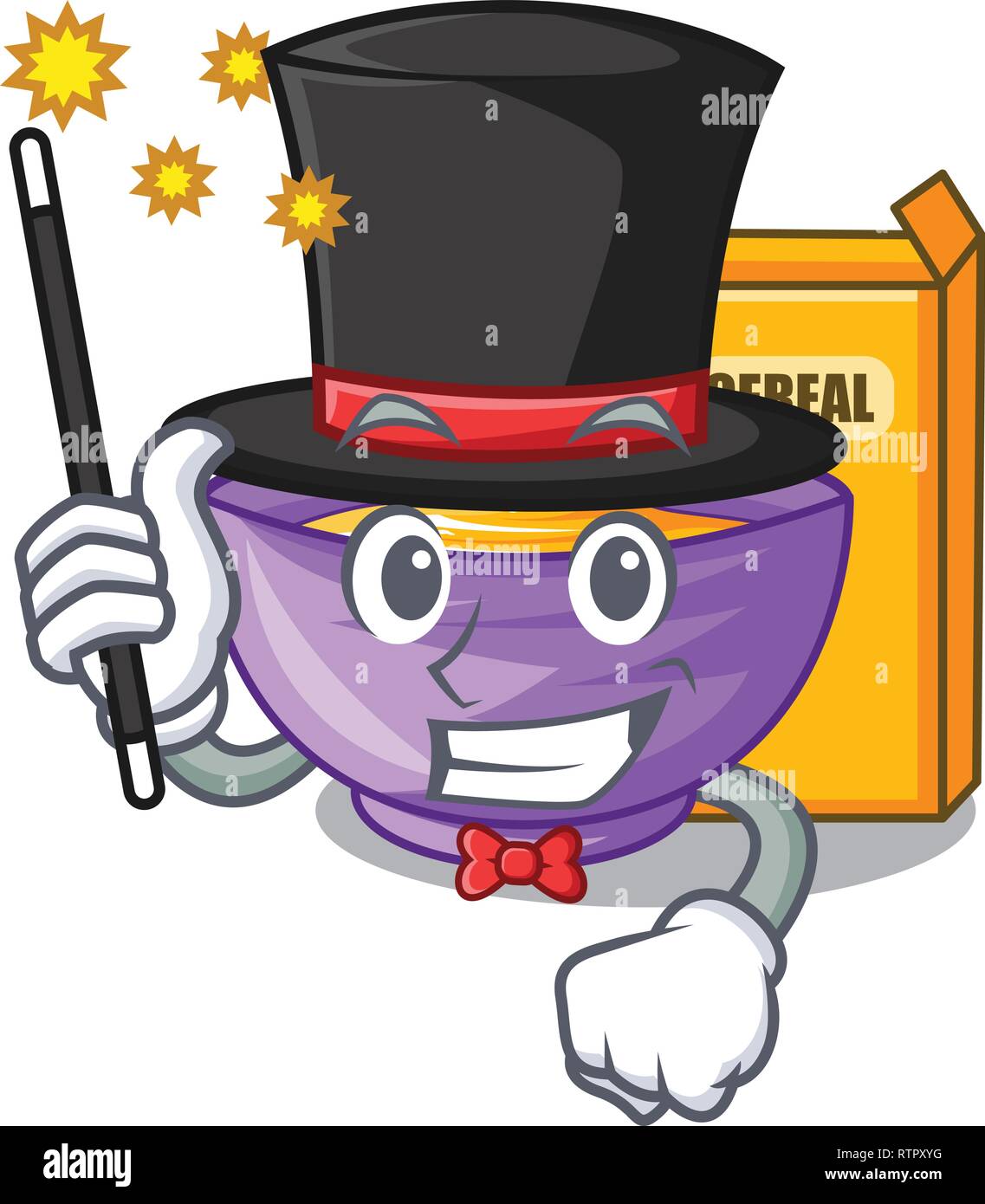 Magician Cereal Box Isolated With The Cartoons Stock Vector Image And Art