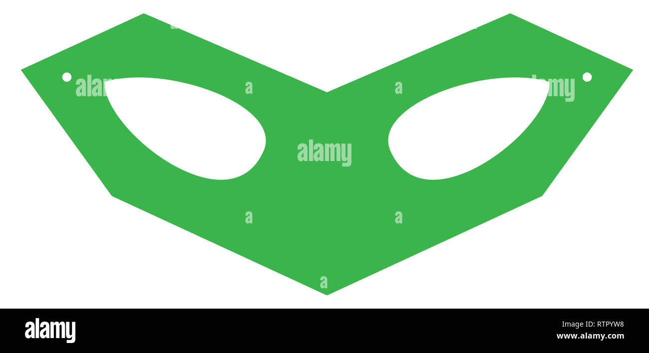 green mask festival fantasy costume illustration Stock Photo - Alamy