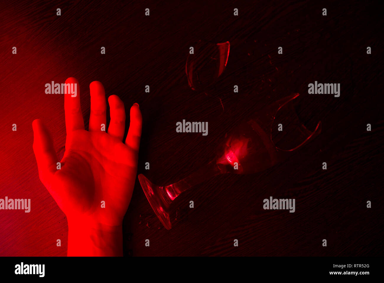 Broken bottle blood hi-res stock photography and images - Alamy