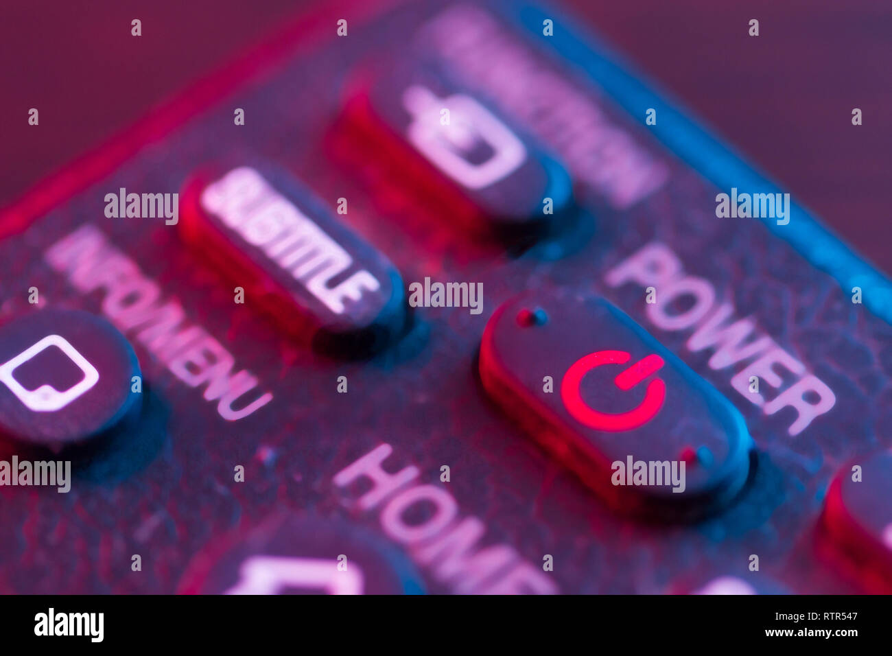 Tv control red standby button hi-res stock photography and images - Alamy