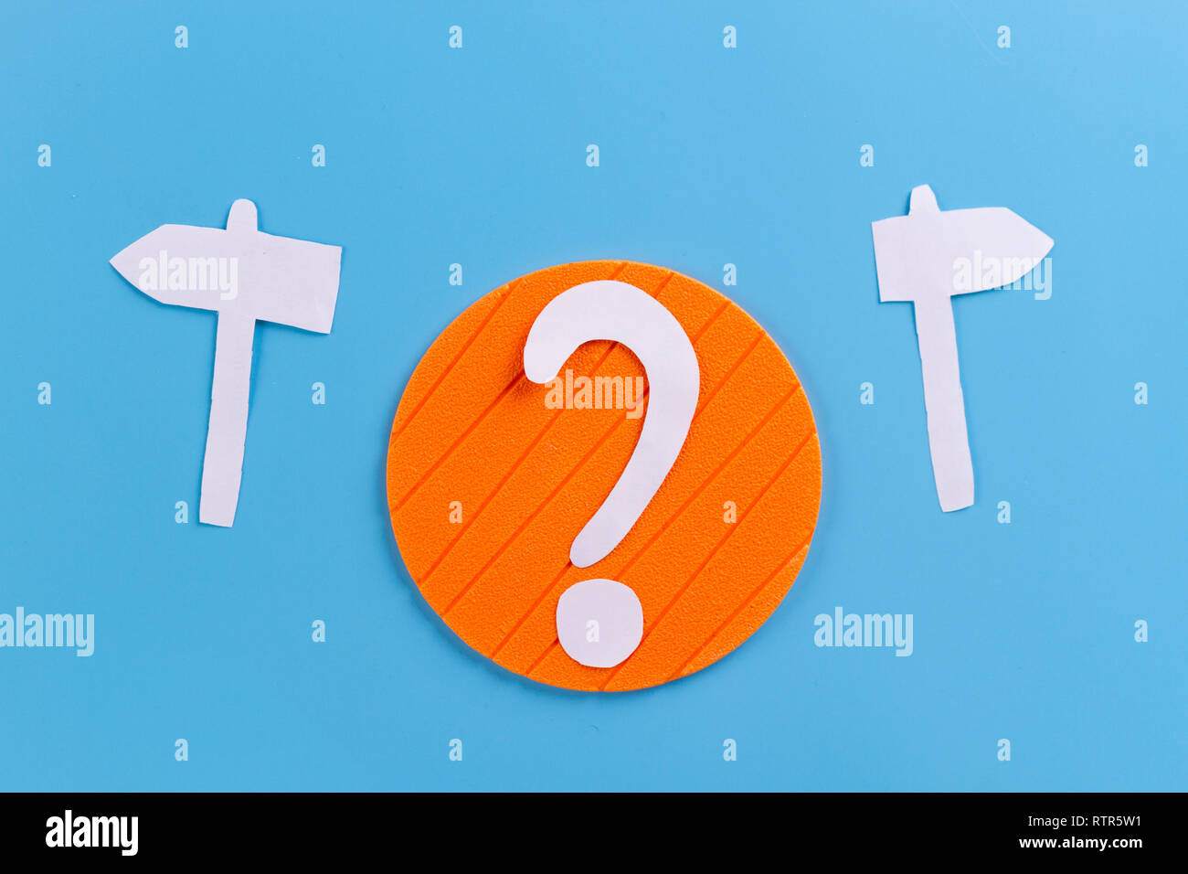 Three arrows in different directions hi-res stock photography and ...