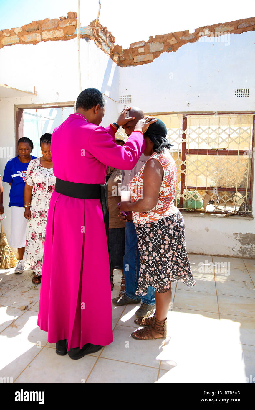 Johannesburg, South Africa - October 04 2011: Archbishop Priest Praying ...