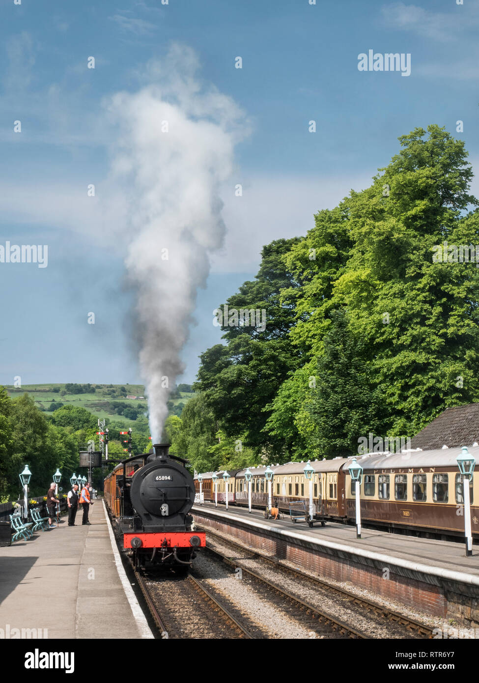 J27 Steam Locomotive Grosmont North York Moors railway Stock Photo - Alamy