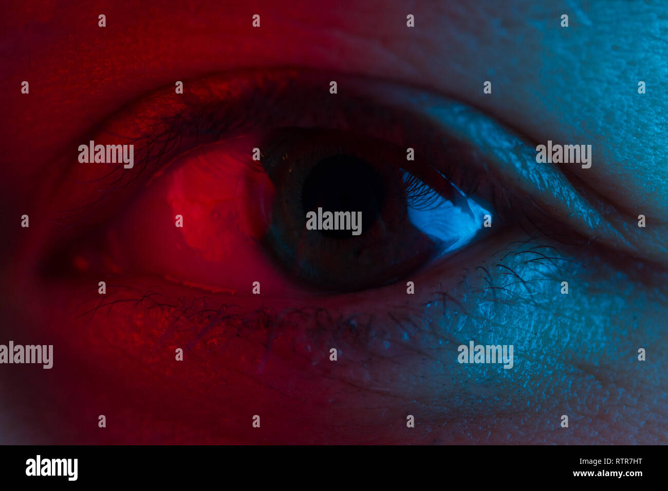 Red Blood Eye. close up. scary. halloween Stock Photo - Alamy