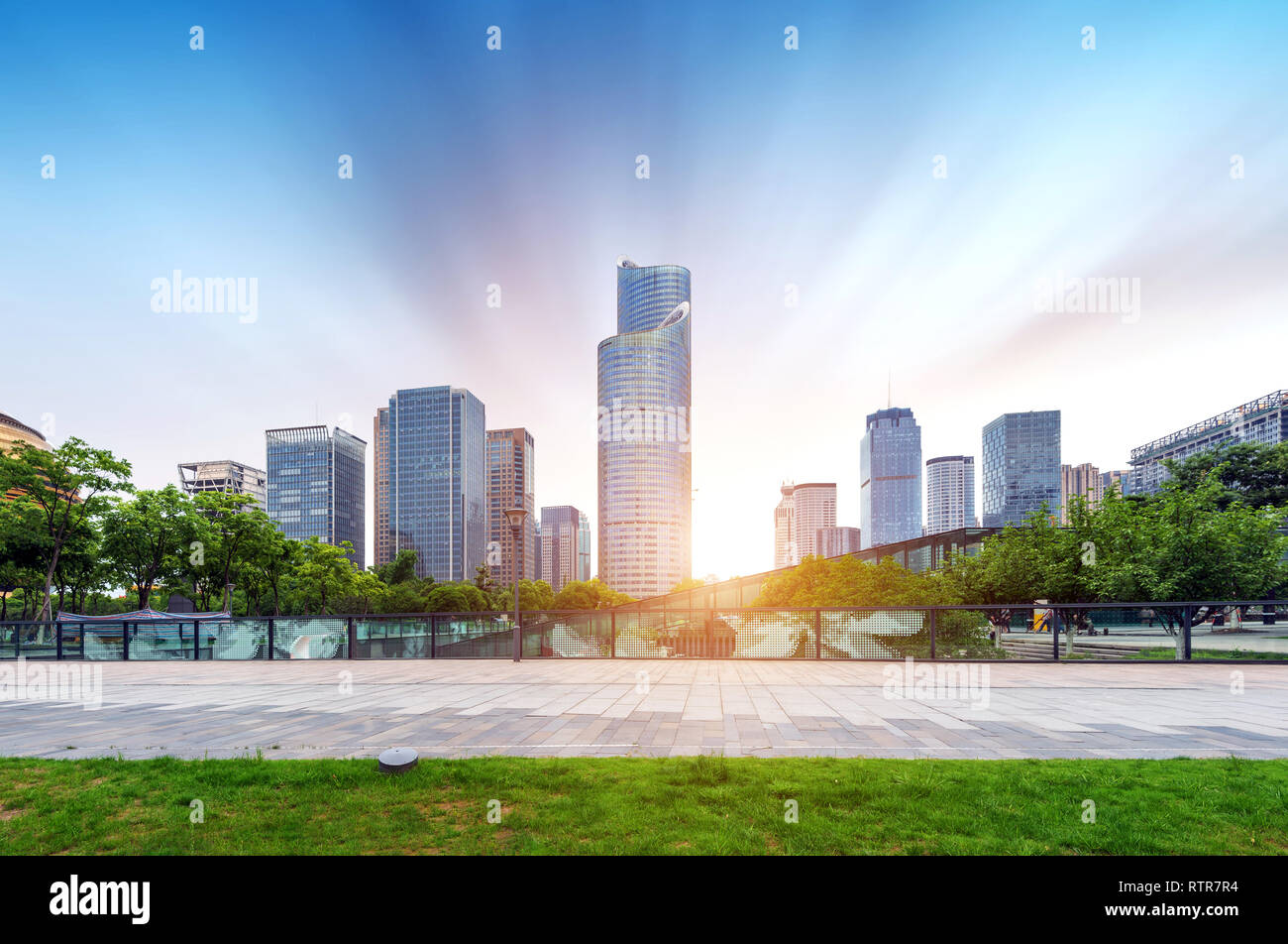 Modern buildings in Hangzhou China Stock Photo - Alamy