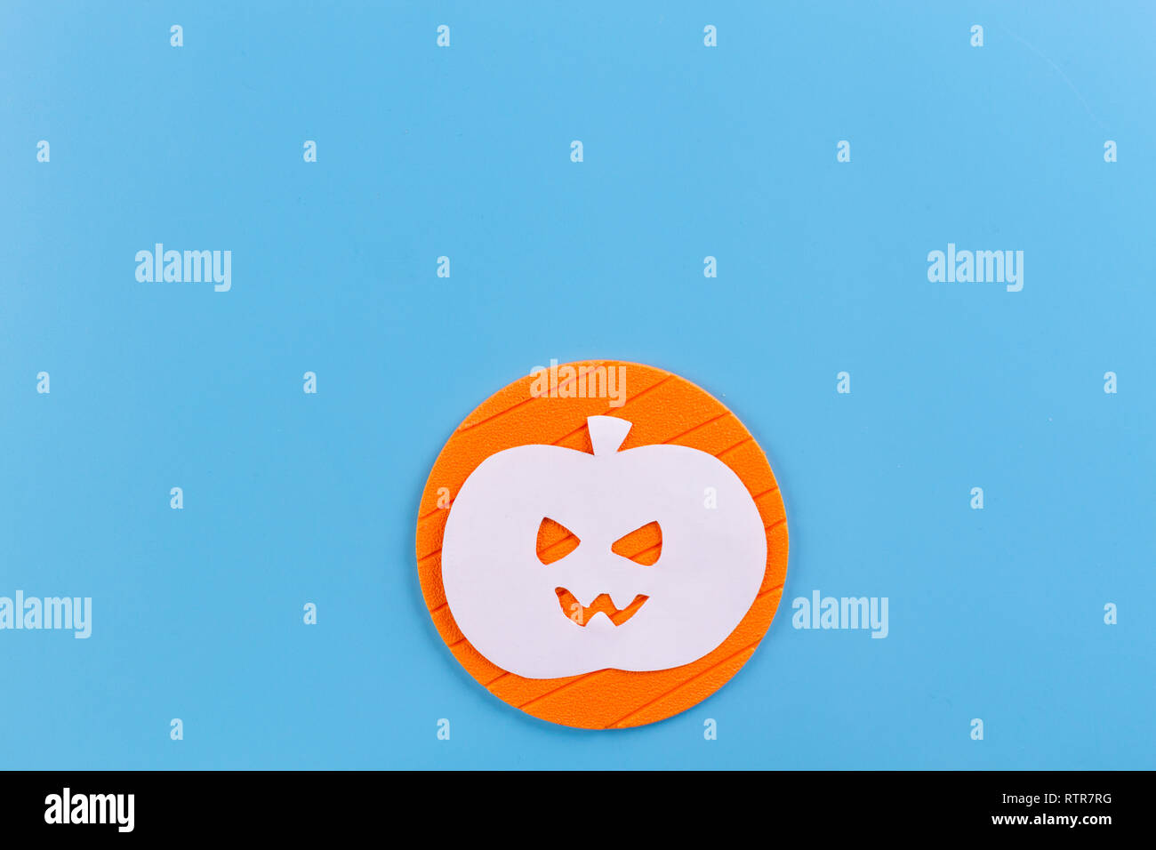 Halloween Pumpkin concept. rumpkin made from paper Stock Photo - Alamy