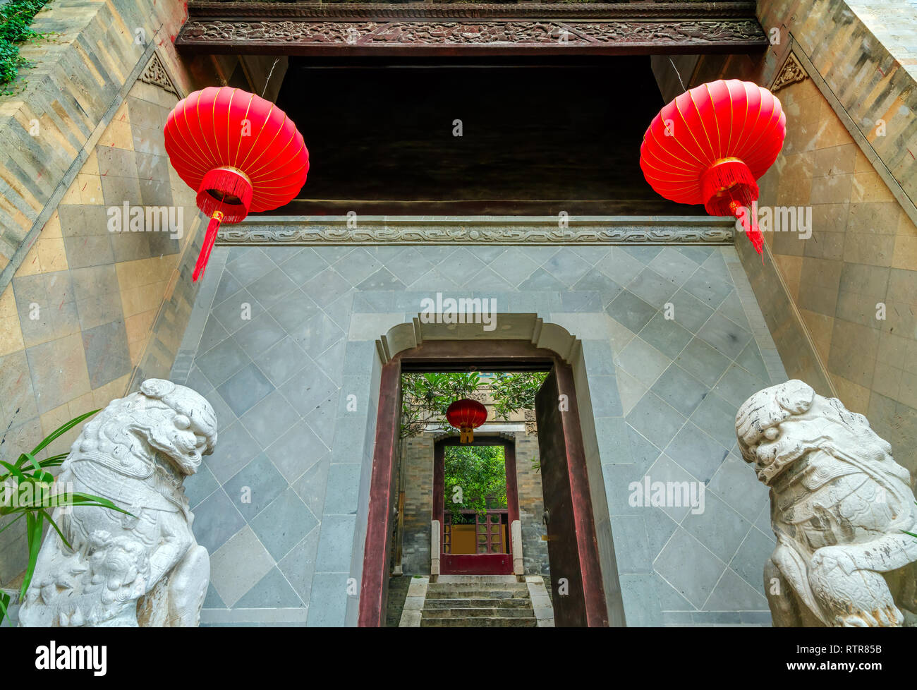 Chinese classical residences have a typical traditional style Stock ...