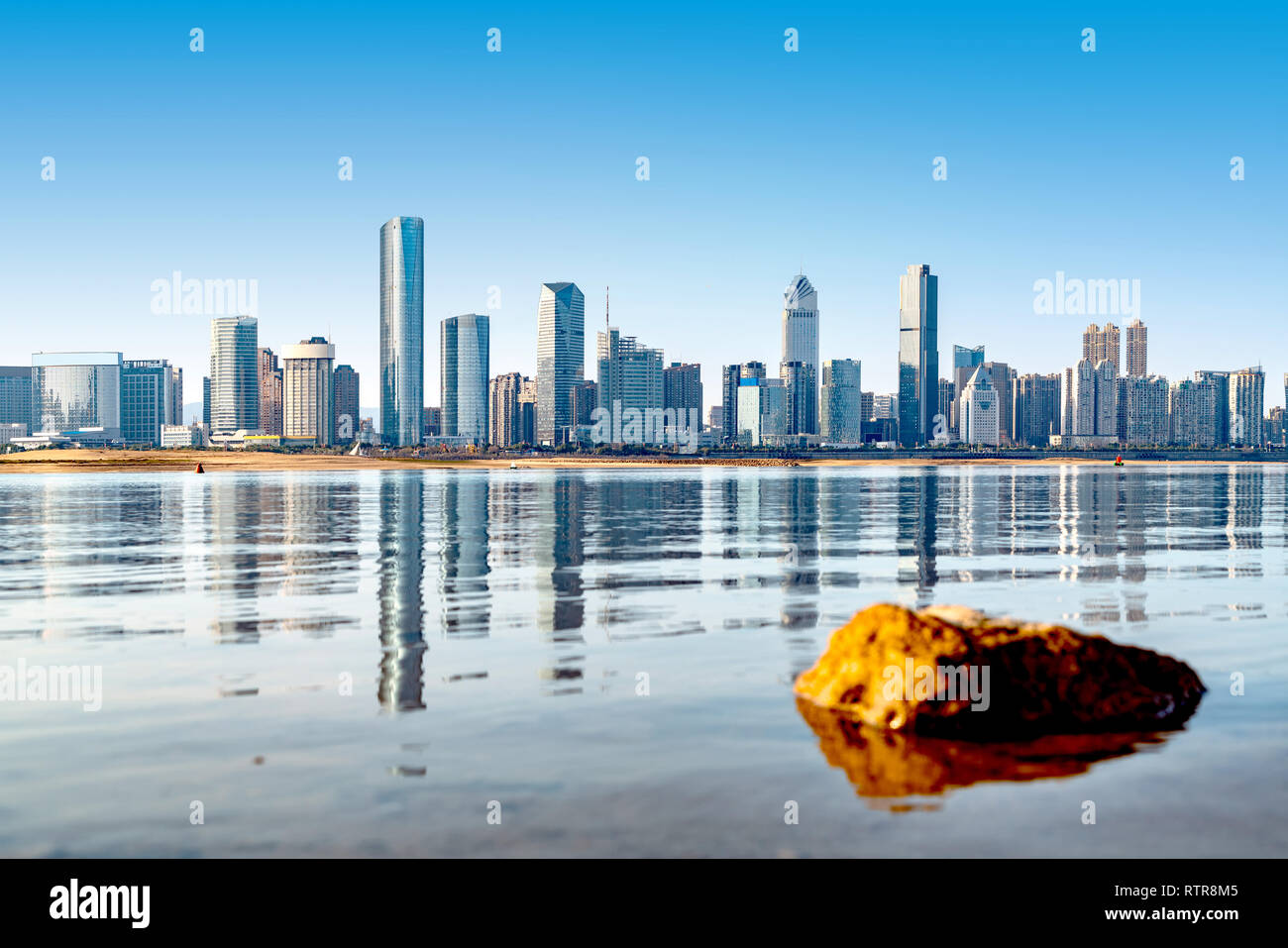 City skyline under sunset sky, Nanchang, China Stock Photo - Alamy