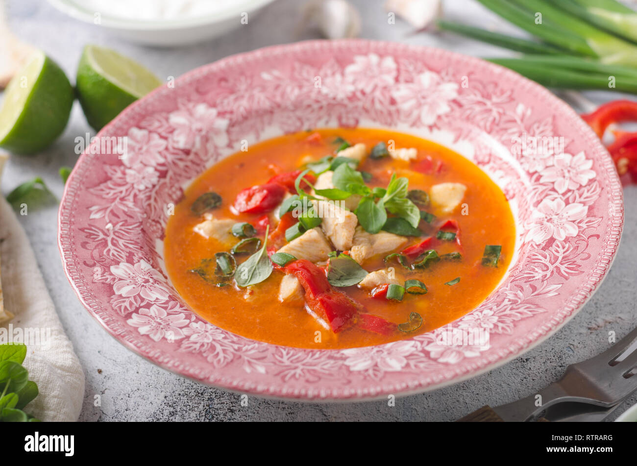 Spicy and delish indian food, with fresh vegetable and lime juice ...