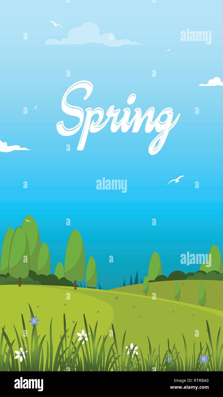 Spring sale background with beautiful colorful flower. Vector ...