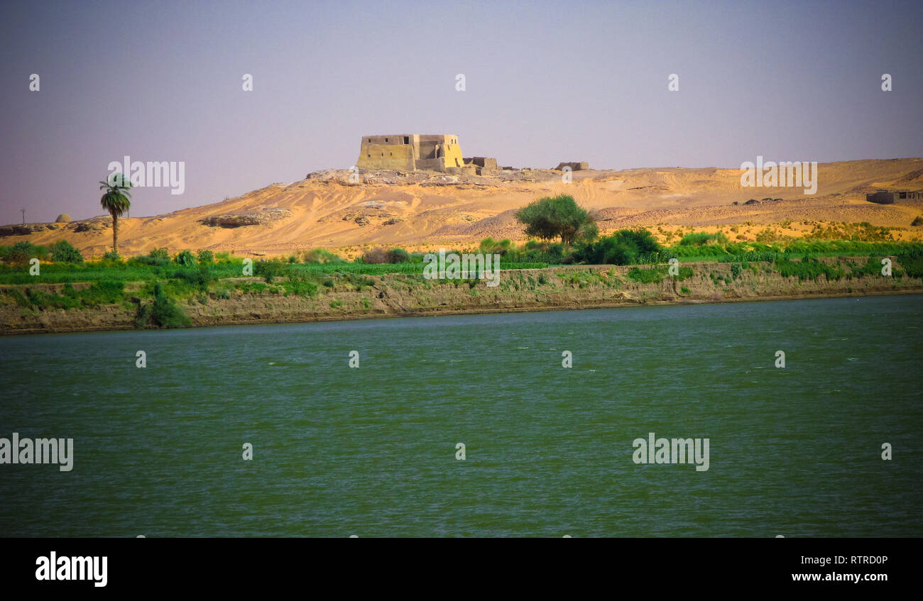 The Throne Hall building in Old Dongola , Kerma, Nubia, Sudan Stock ...