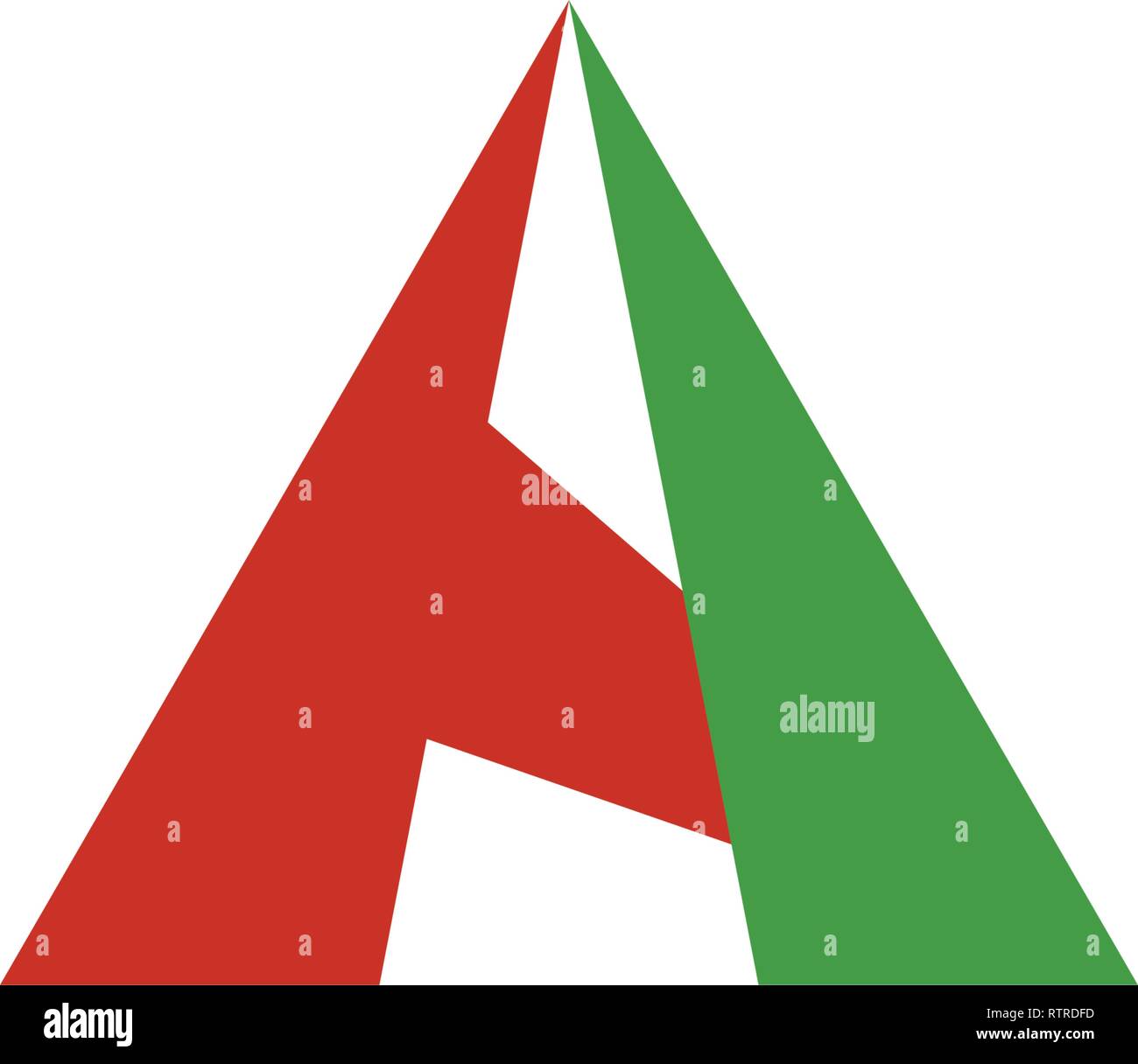 a logo red green symbol design element Stock Vector Image & Art - Alamy