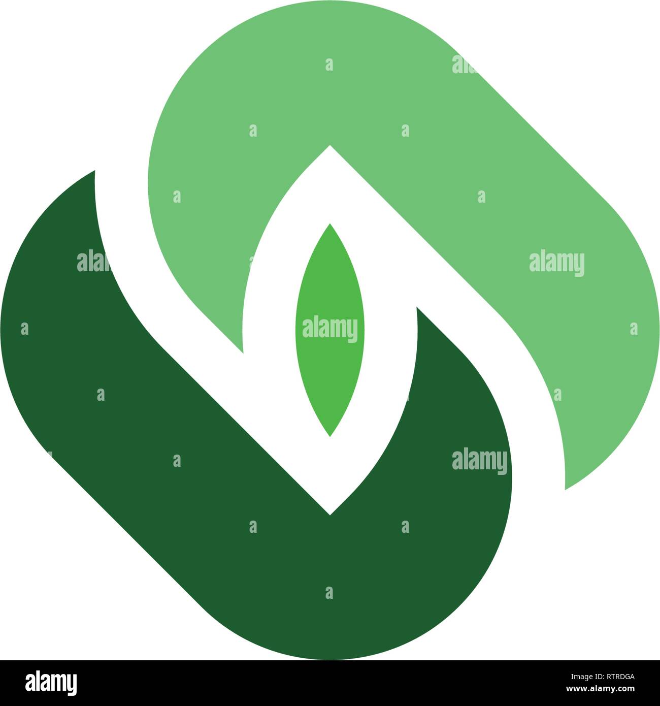 abstract logo eco green ecology vector Stock Vector Image & Art - Alamy