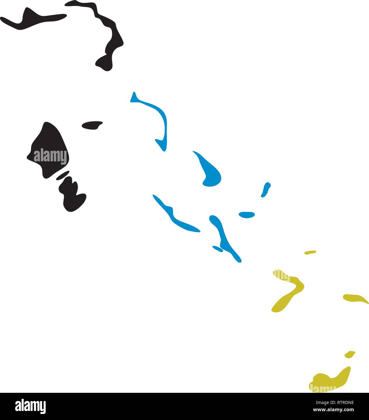 bahamas map stylized logo icon vector element Stock Vector Image & Art ...