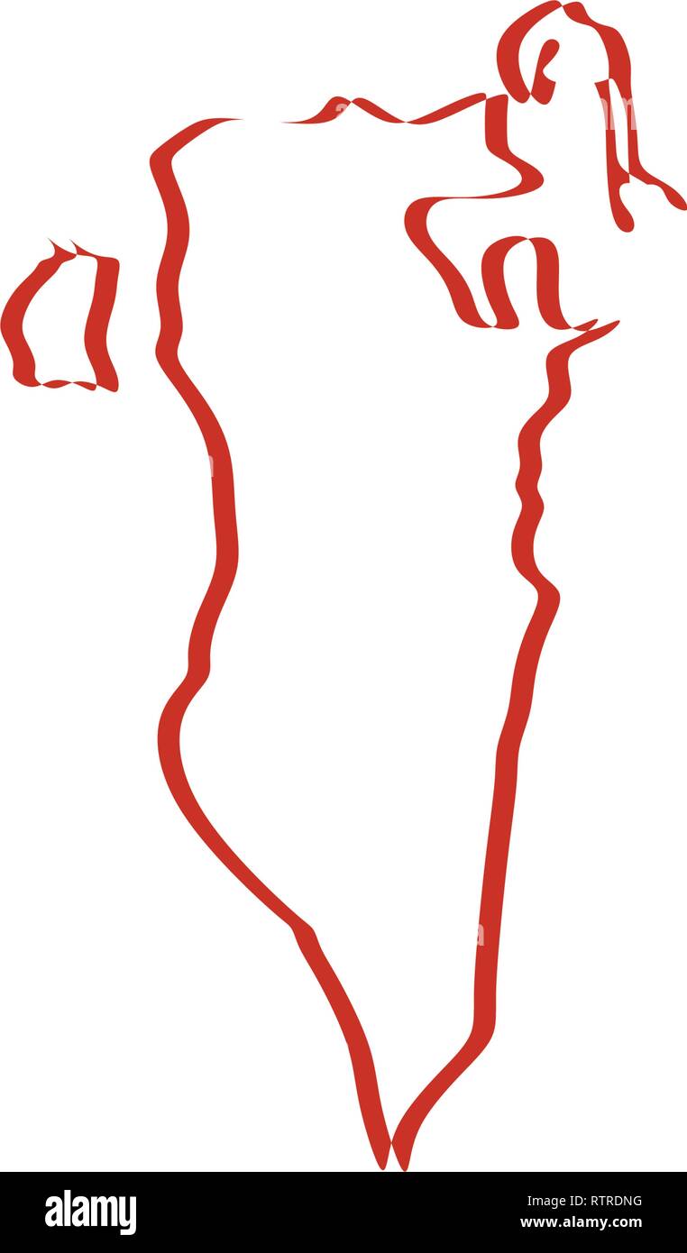 bahrain map icon vector design element Stock Vector Image & Art - Alamy