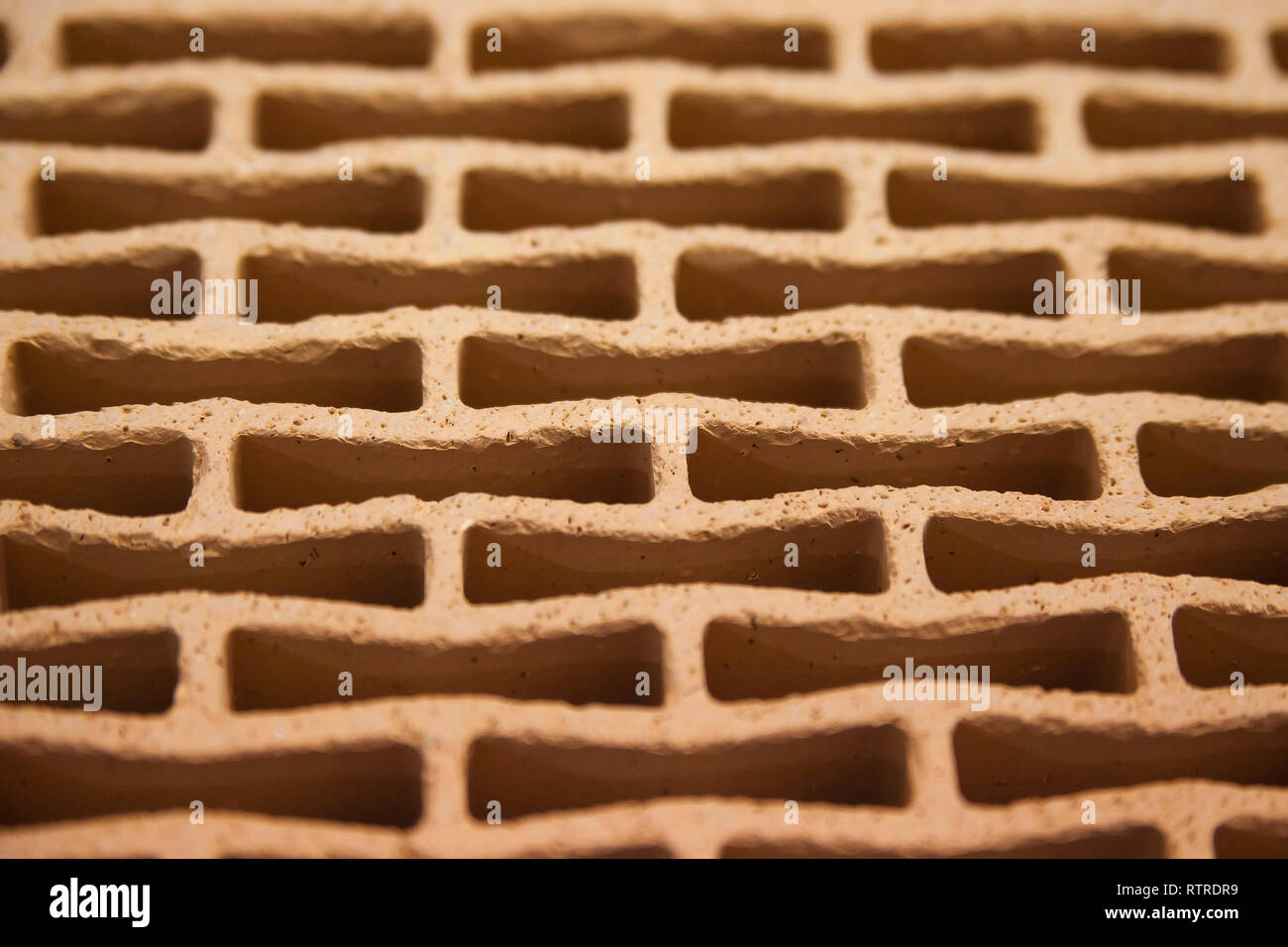 single brick background - photo with shallow depth of field Stock Photo ...