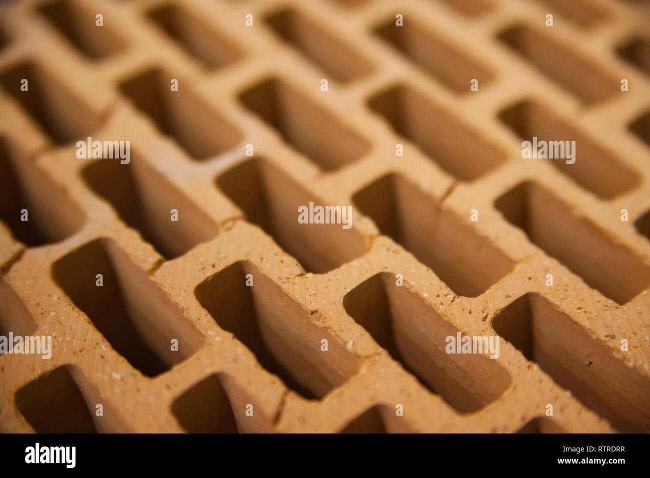 single brick background - photo with shallow depth of field Stock Photo ...