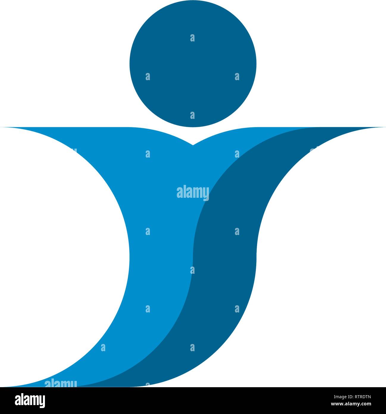 blue man icon letter y logo design element Stock Vector Image & Art - Alamy