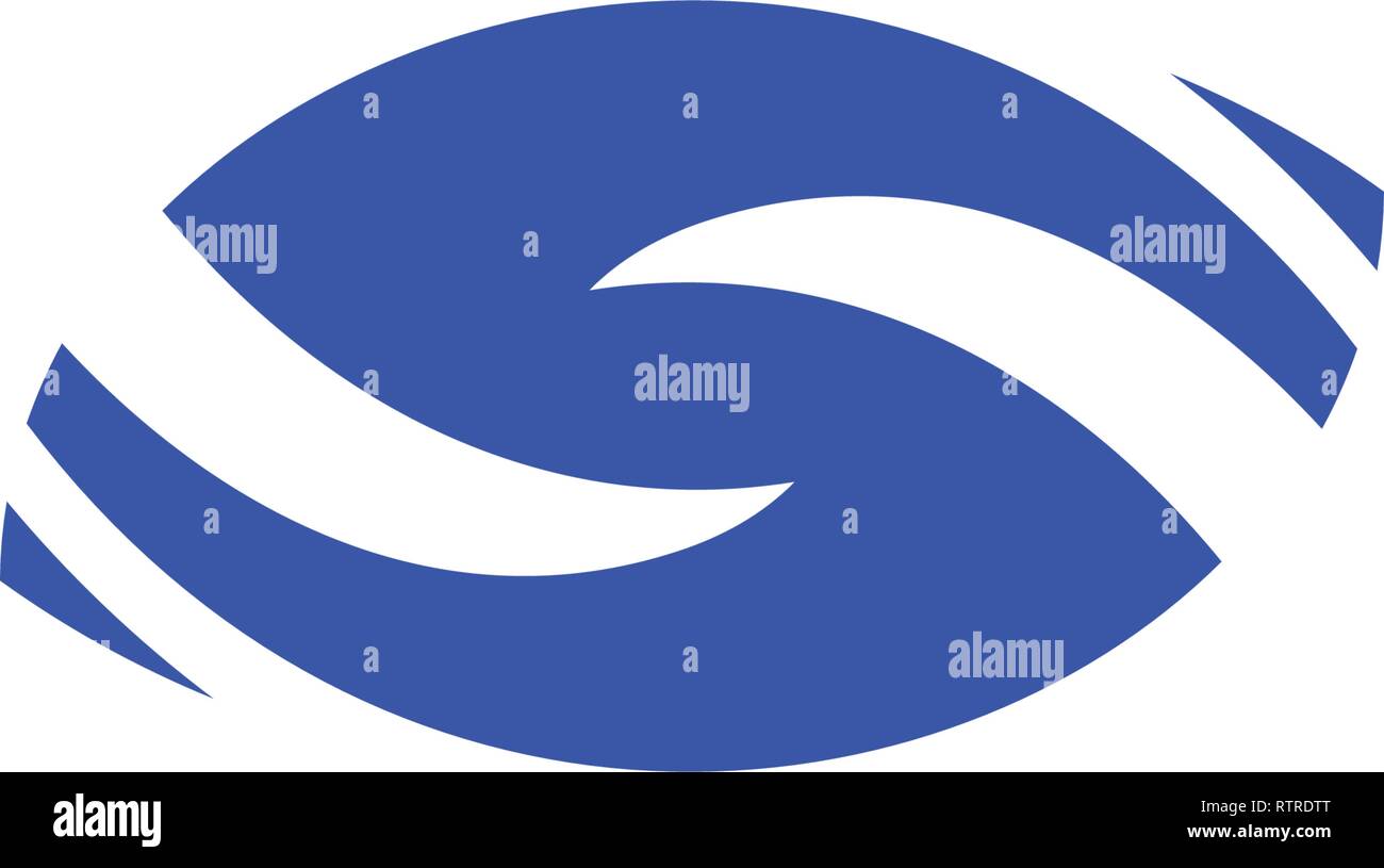 blue s logo stylized letter vector icon design Stock Vector Image & Art ...