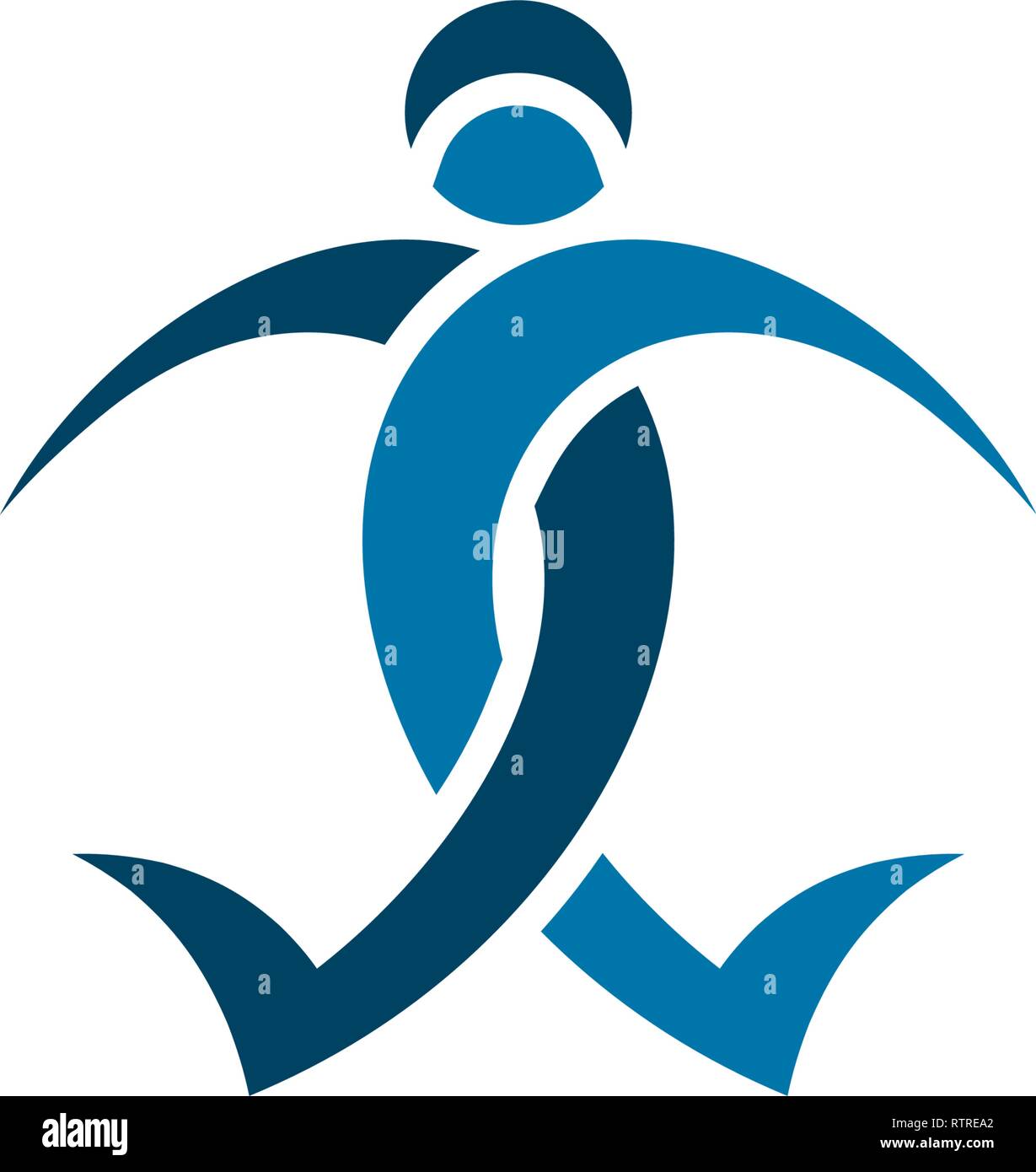 Man crossed legs exercise Stock Vector Images - Alamy