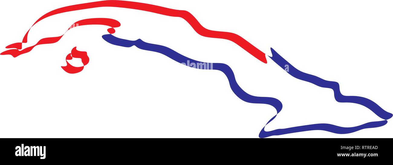 cuba map vector icon design element Stock Vector Image & Art - Alamy