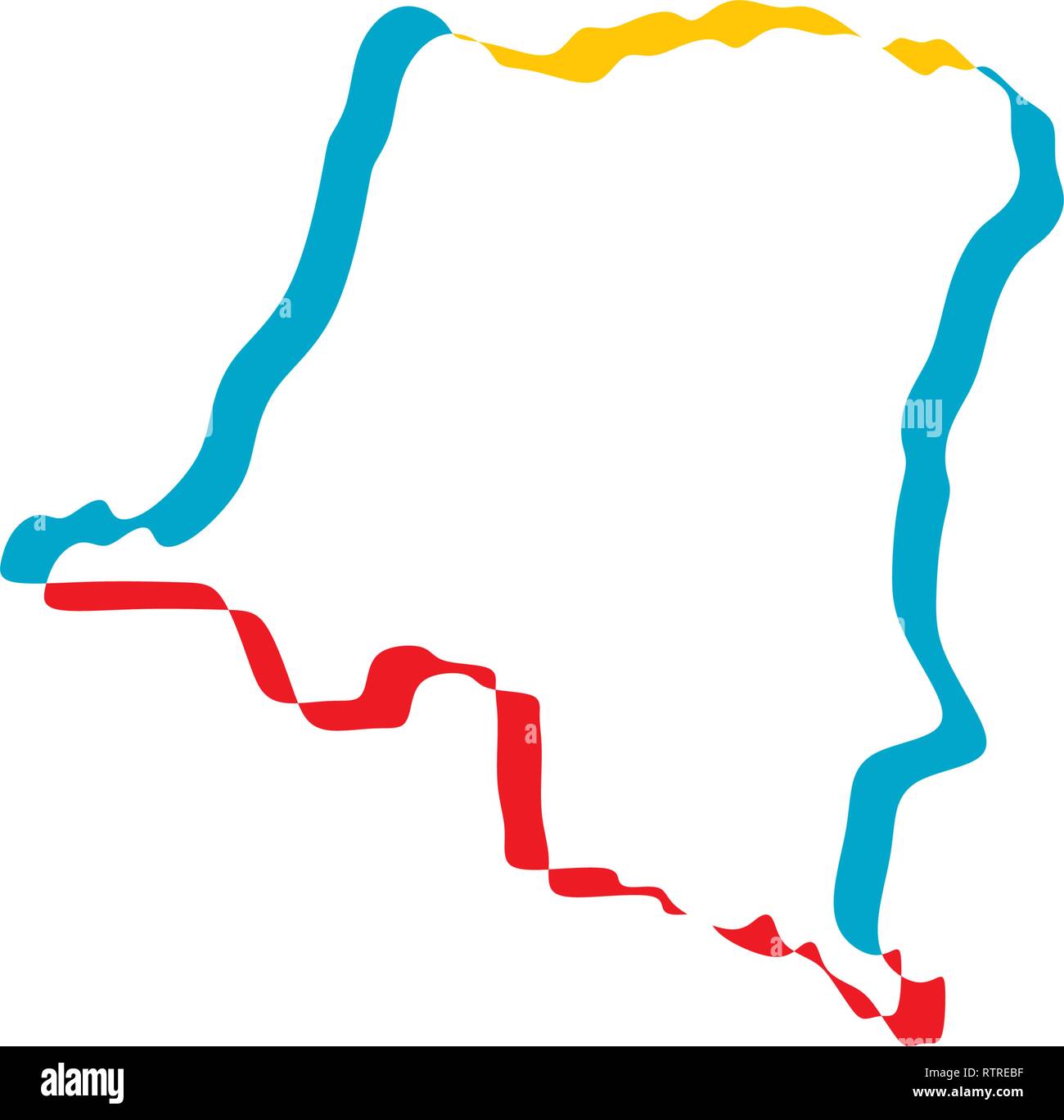 Congo icon Stock Vector Images - Alamy