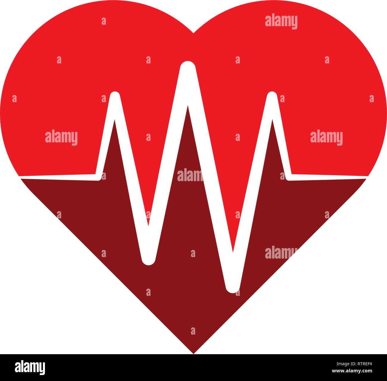 Heart rate symbol Stock Vector Images - Alamy