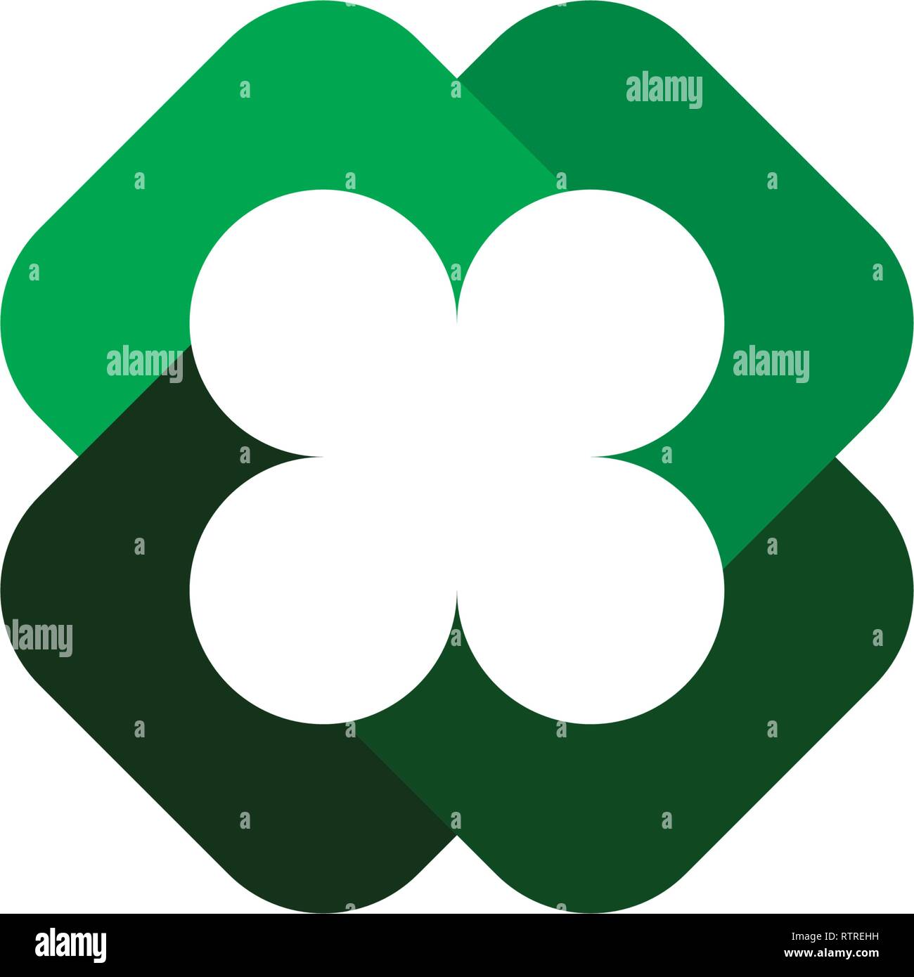 four leaf clover symbol vector logo Stock Vector Image & Art - Alamy