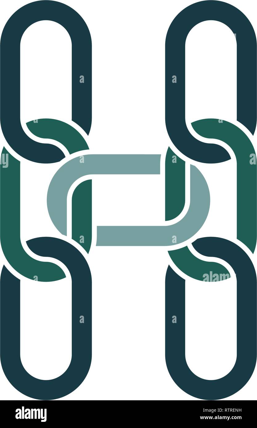 Chain link vector vectors hi-res stock photography and images - Alamy