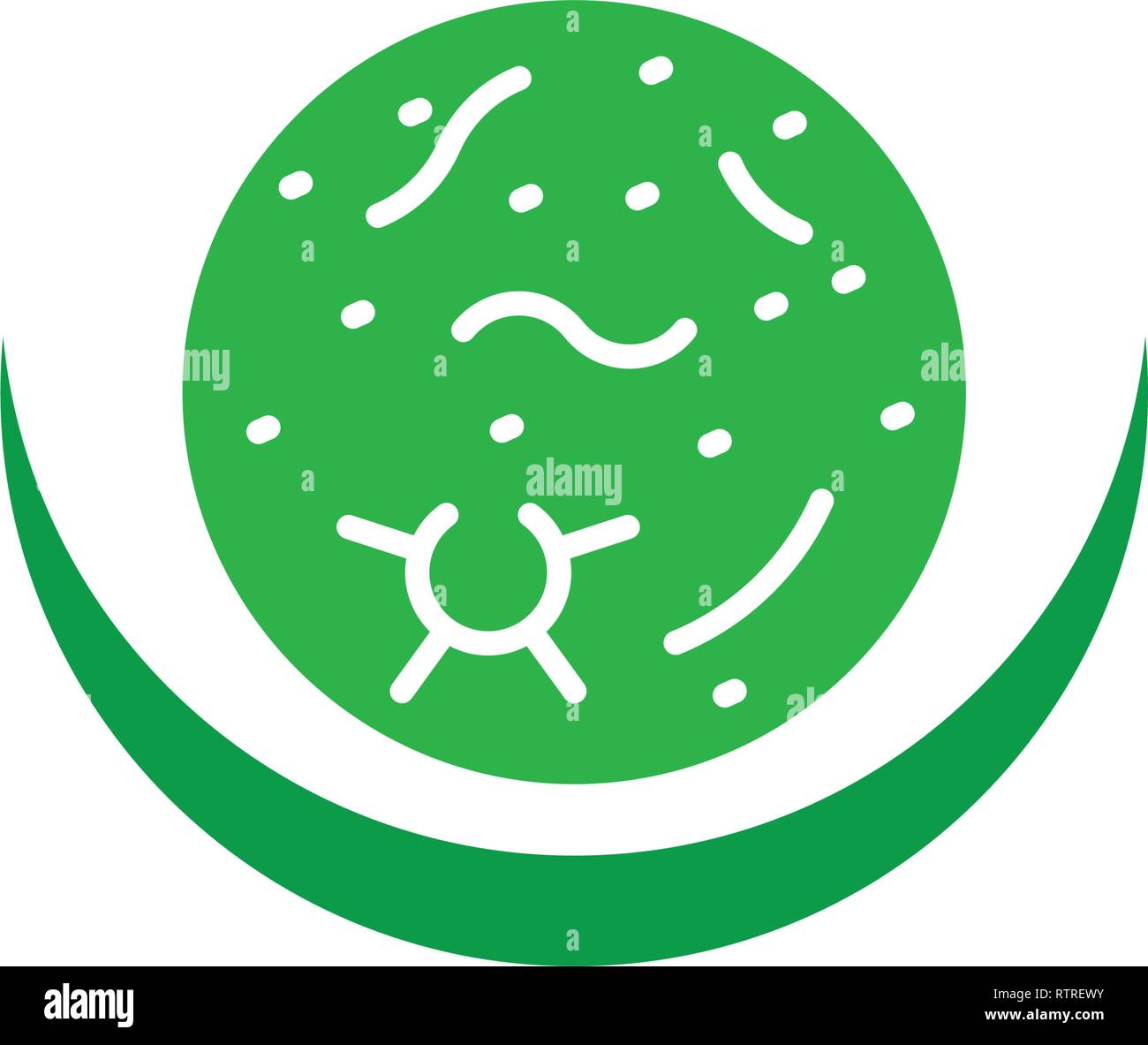 Microscopic view bacteria Stock Vector Images - Alamy