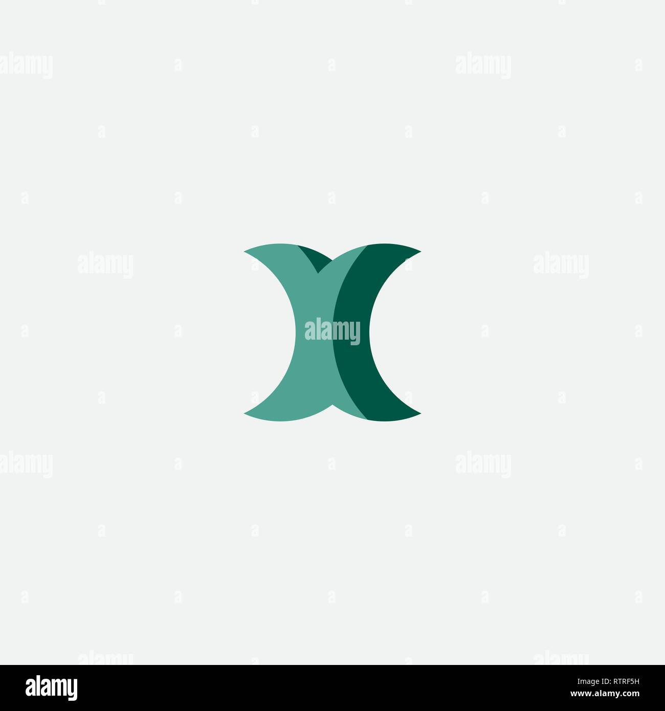 x letter dark green icon logo design Stock Vector Image & Art - Alamy