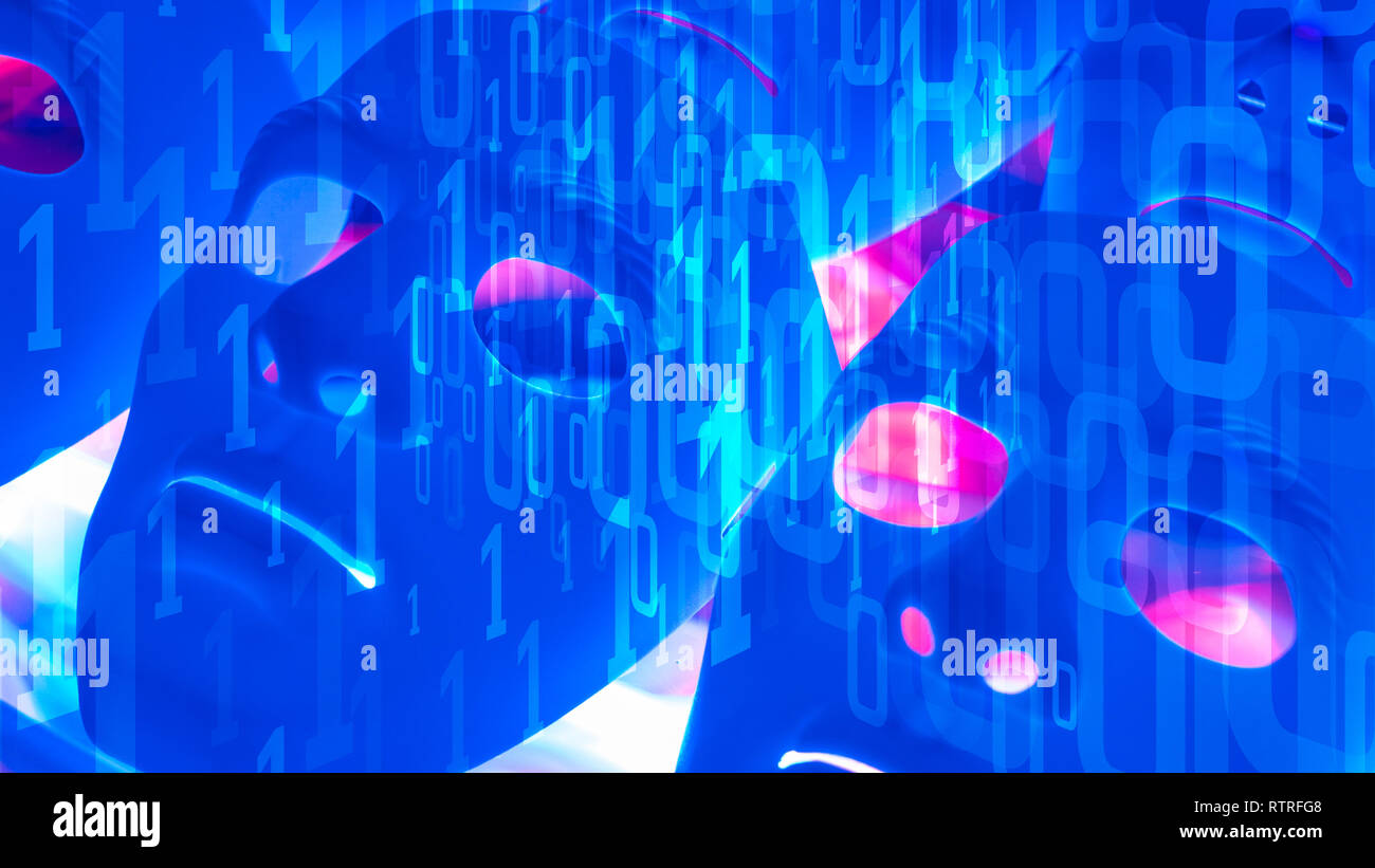 Artificial intelligence futuristic computer technology, digital ...