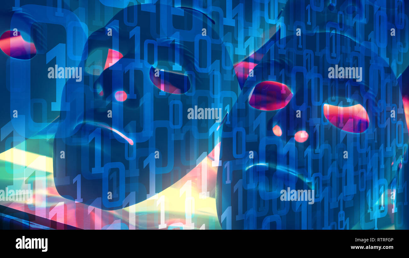 Ai artificial intelligence future project, computer binary code data ...