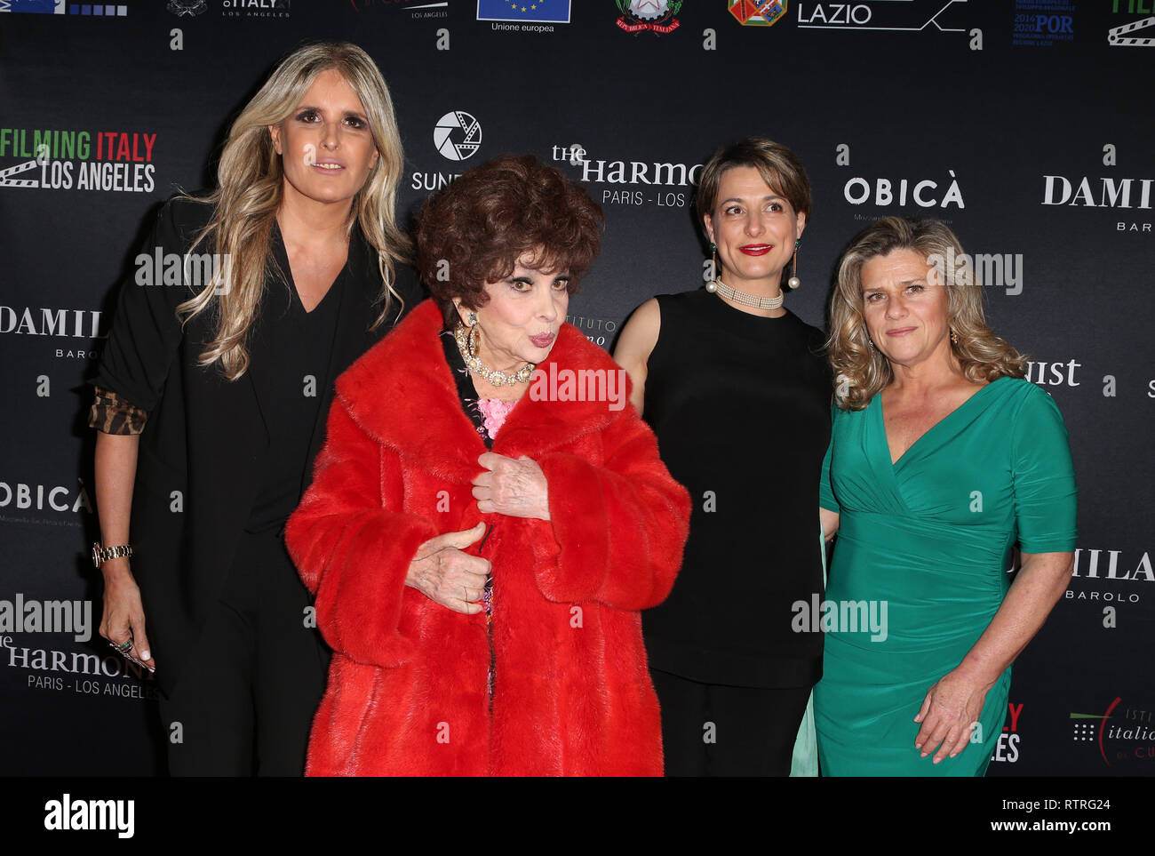 Filming Italy Opening Night Featuring: Tiziana Rocca, Gina Lollobrigida ...