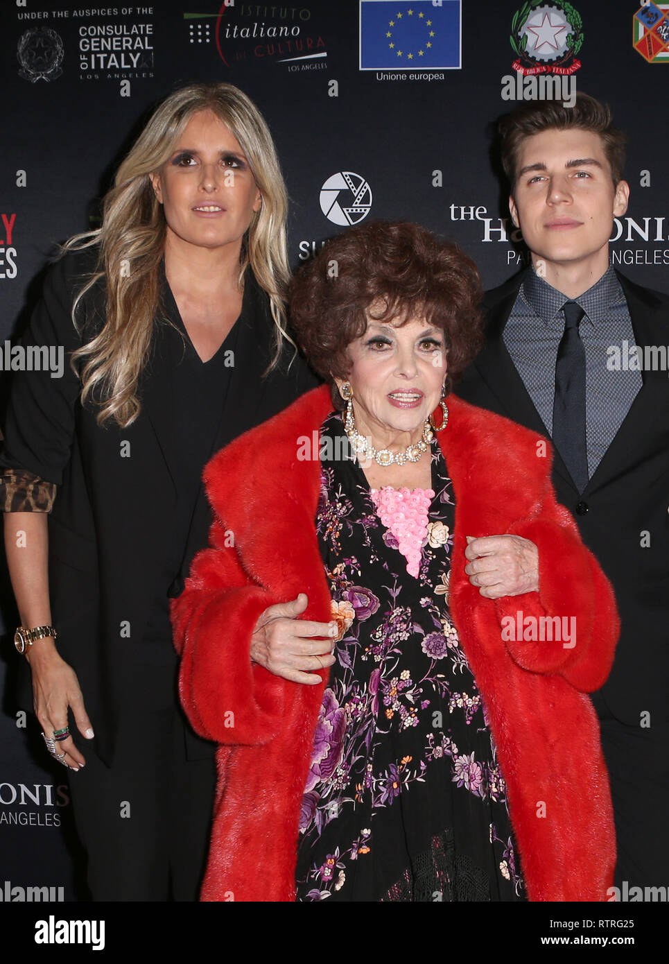 Filming Italy Opening Night Featuring: Tiziana Rocca, Gina Lollobrigida ...
