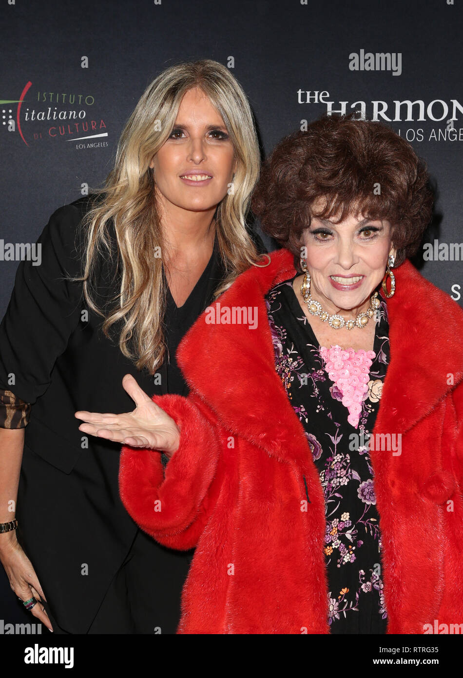 Filming Italy Opening Night Featuring: Tiziana Rocca, Gina Lollobrigida ...