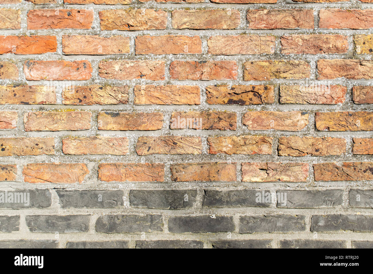 Rustic brick wall texture pattern background Stock Photo - Alamy