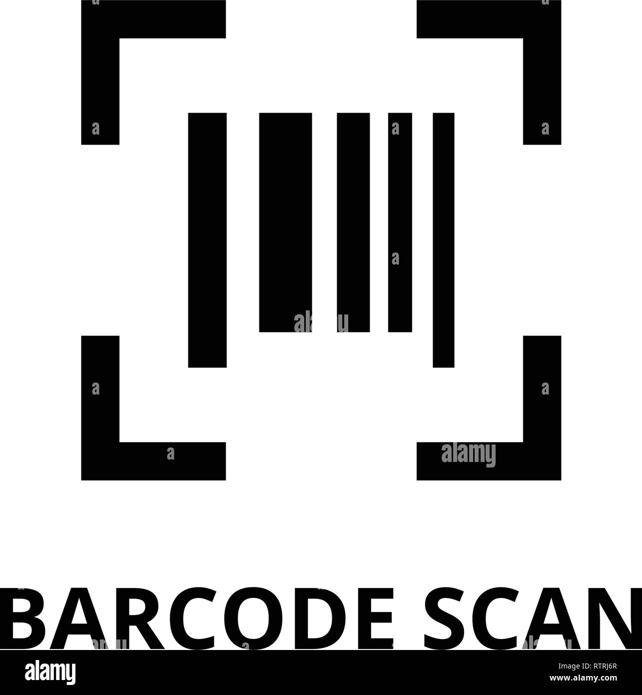 Barcode icon Stock Vector Images - Alamy
