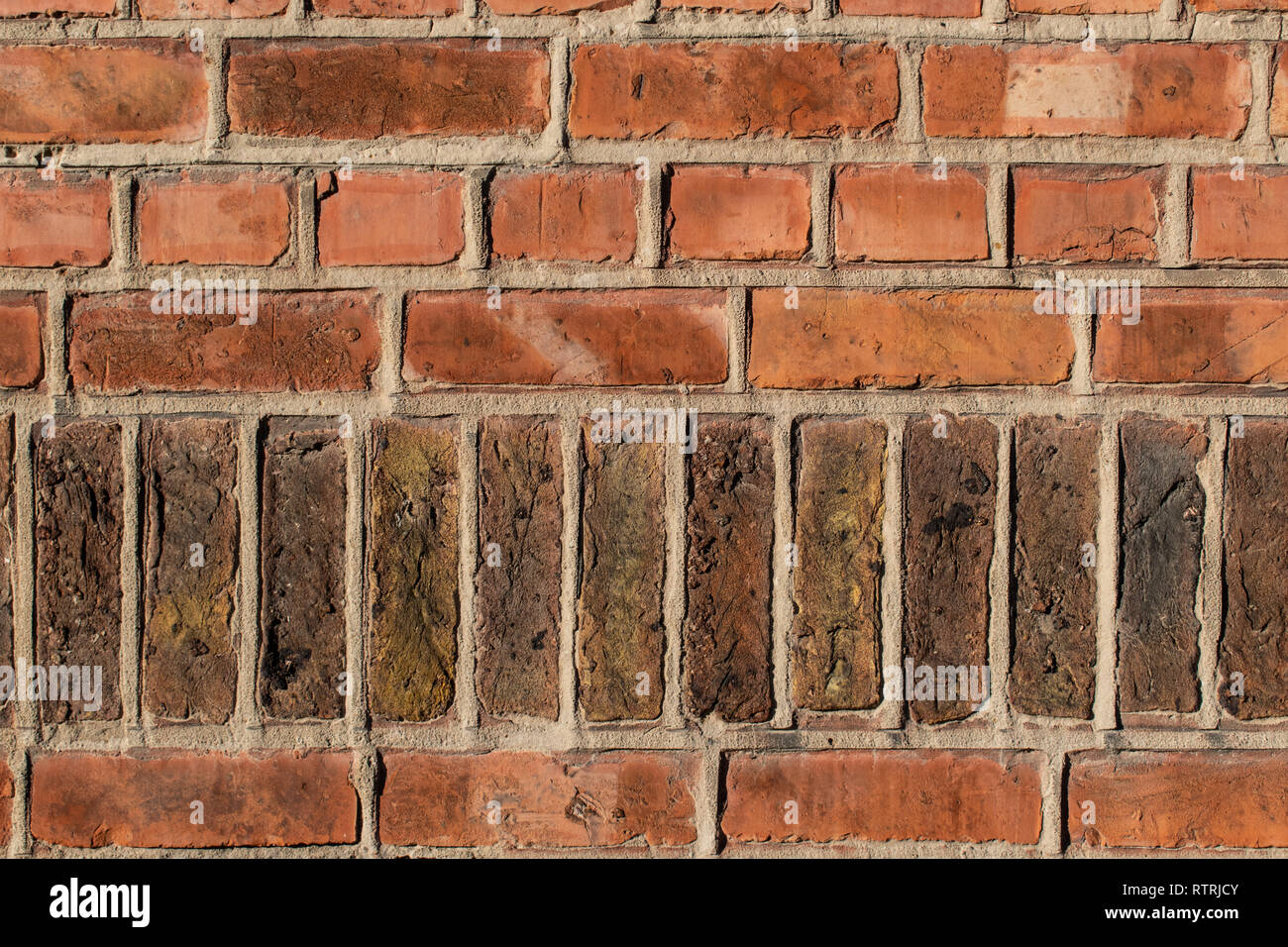 Rustic brick wall texture pattern background Stock Photo - Alamy
