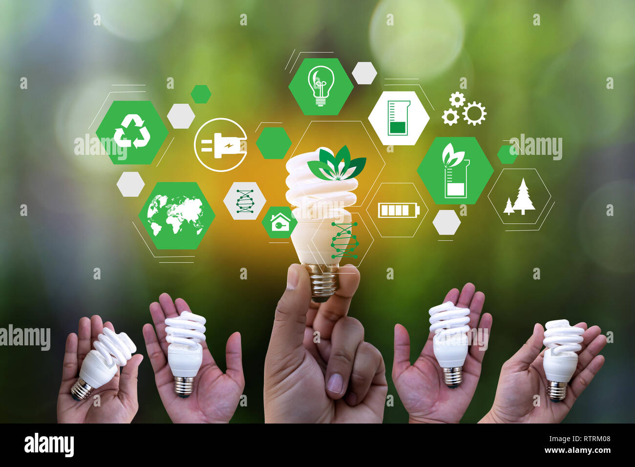 green energy concept energy sources sustainable Ecology Elements Stock ...