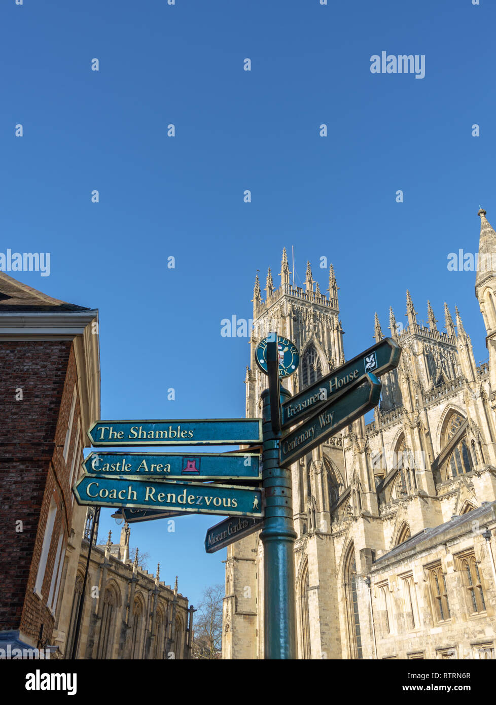 An image of the famous medieval York Minster with its intricate gothic ...