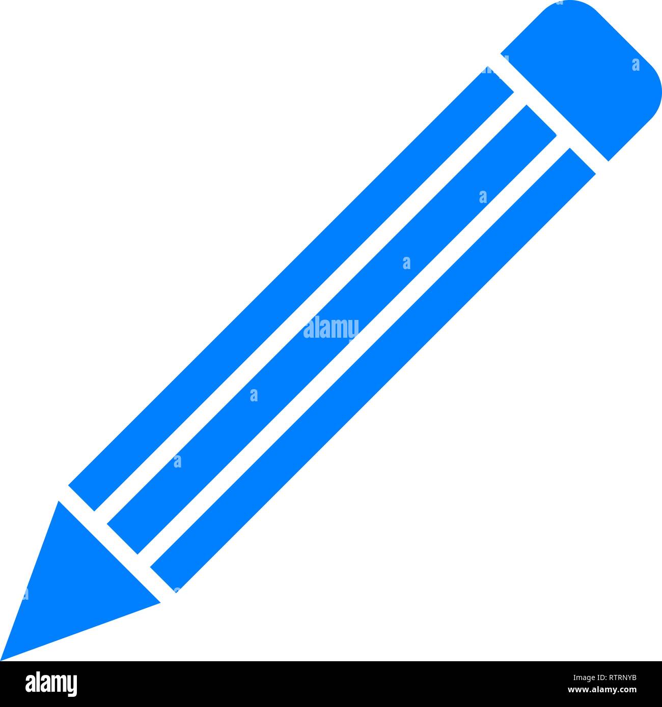 Blue Pencil Icon